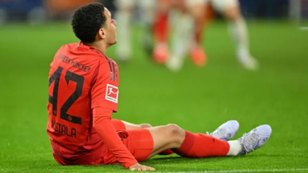 Jamal Musiala fractura de peroné ¿cuánto tiempo estará fuera de la cancha?